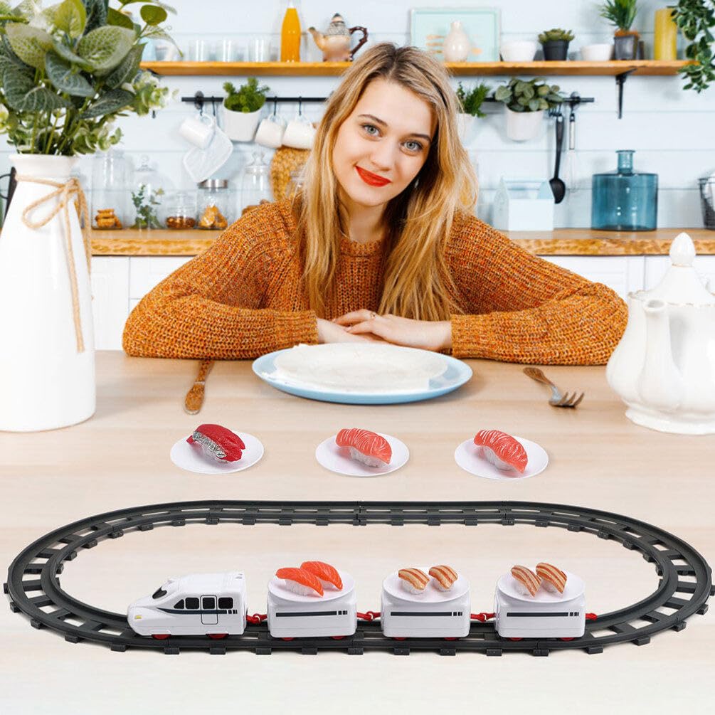 TOYANDONA 1 Set Toys Train Kids Toy Kids Plaything Plastic Sushi Small Tools to Rotate
