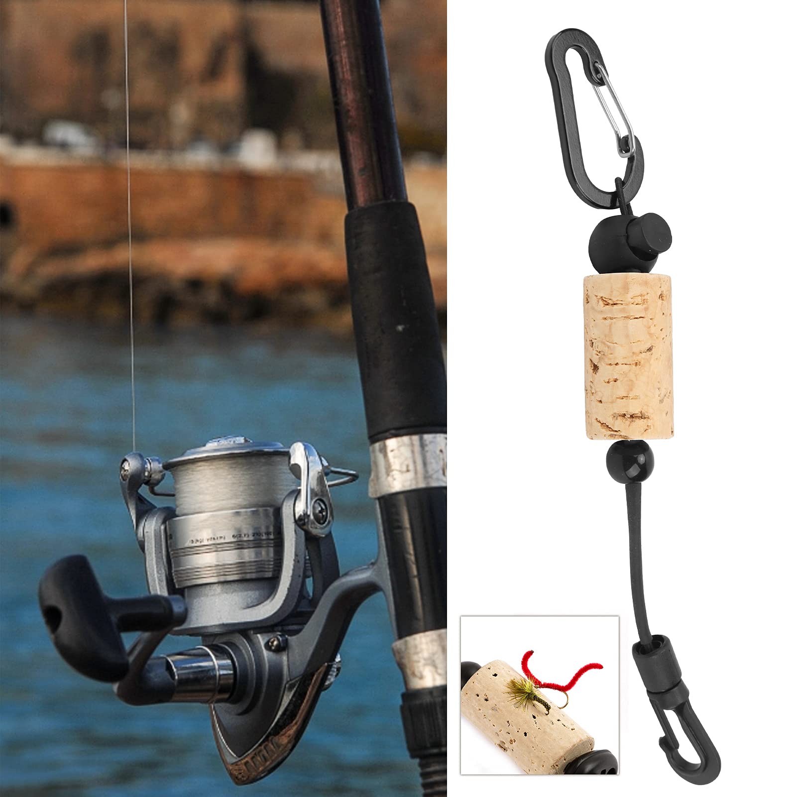 Yeuipea Fishing Tippet Holder,Fishing Portable Tippet Holders 2 in 1 Line Hanger Tools Fishing Accessories