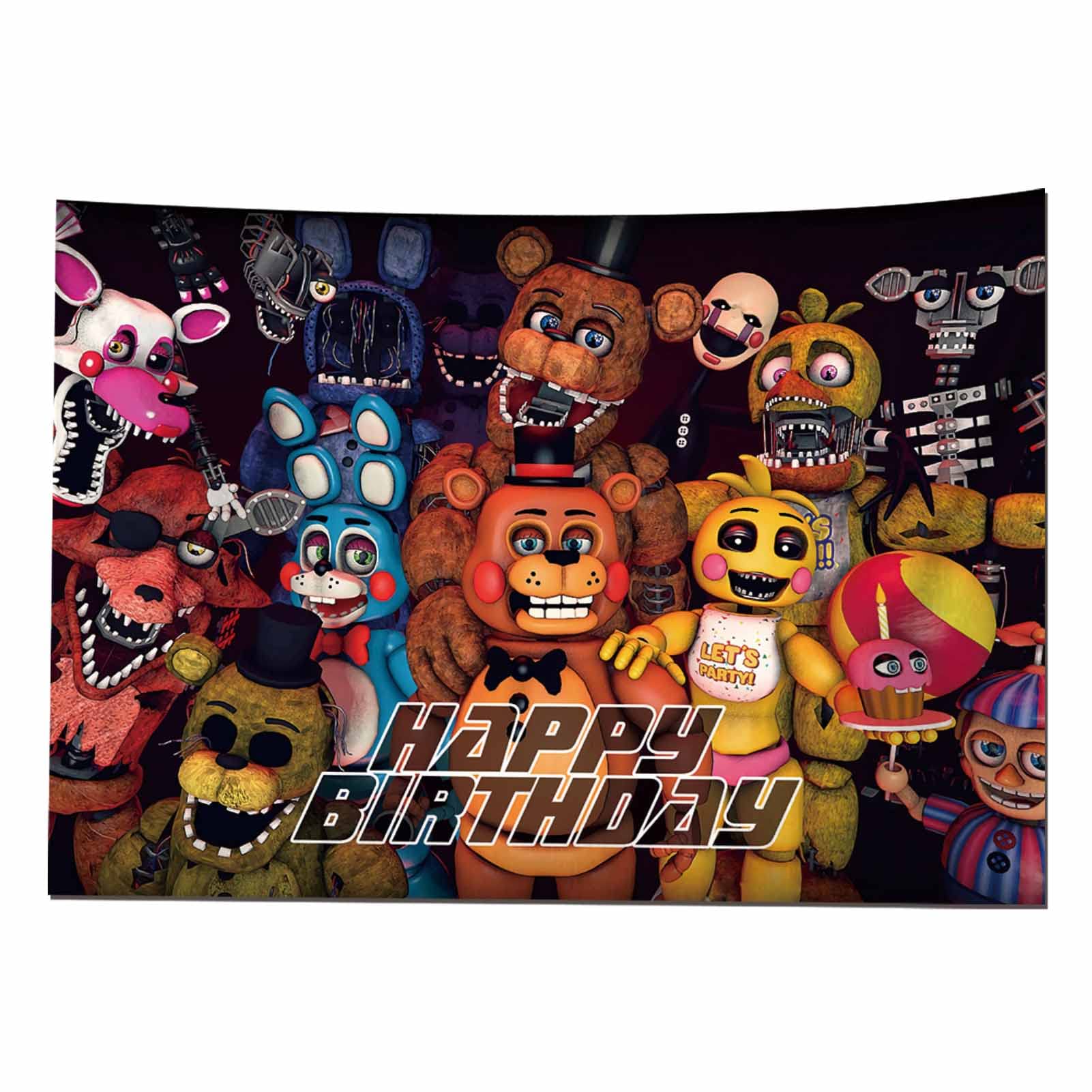 TOUGUGOLY Cartoon Toy Bear Theme Birthday Party Decorations Photo Background Full of Childlike Interest Banner Photography Background Kids Room Wallpaper Ornament 5x3FT