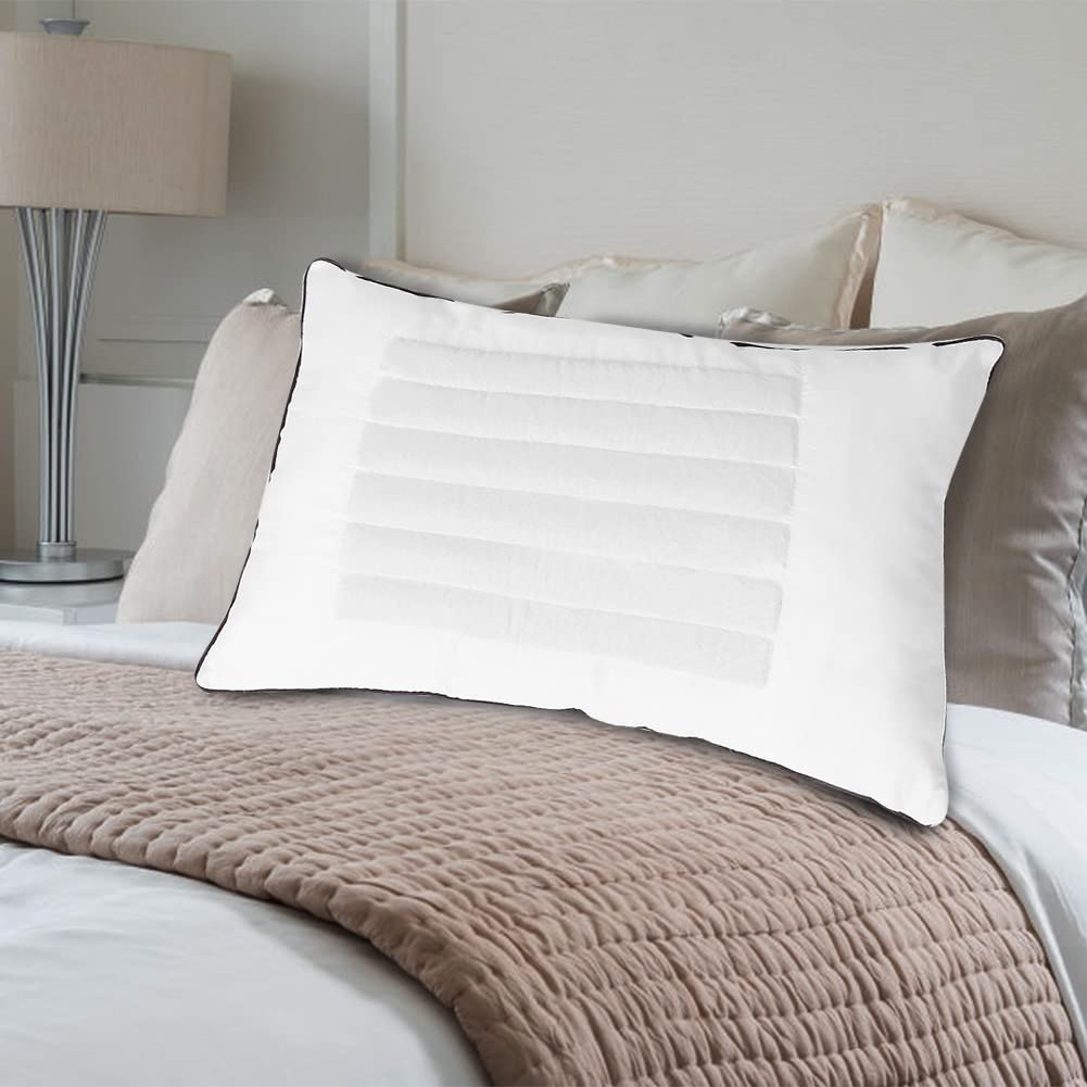 VTOSEN Luxury Home Hotel Feather Velvet Pillow Alternative Sleeping Neck Caring Buckwheat Pillow, Chair Cushions for Dining Chairs