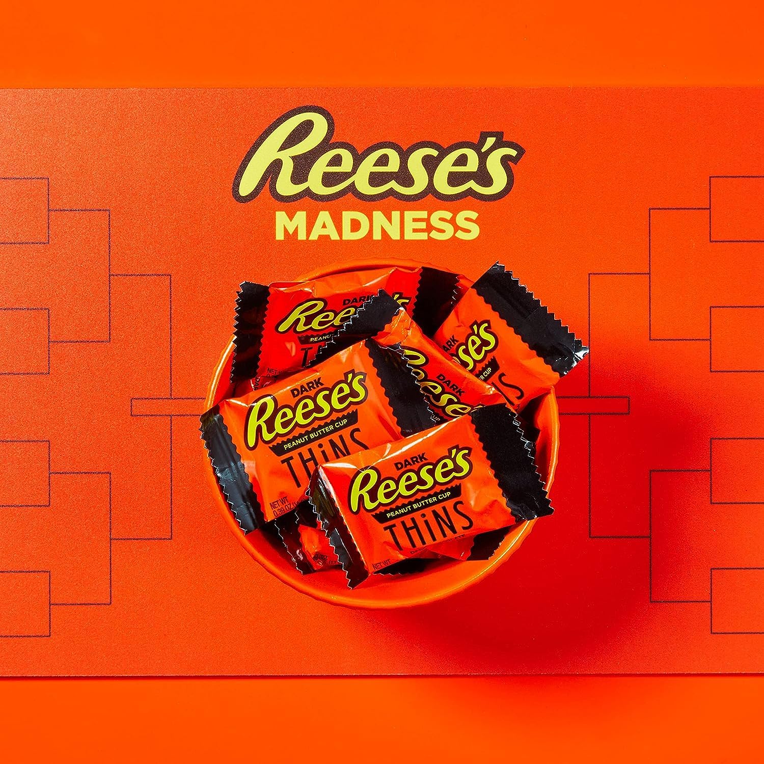 ReesesThins Dark Chocolate Peanut Butter Cups Candy - Peanut Butter Dark Chocolate Candy - 110 Individually Wrapped Pieces β 3lb Bulk Party Pack