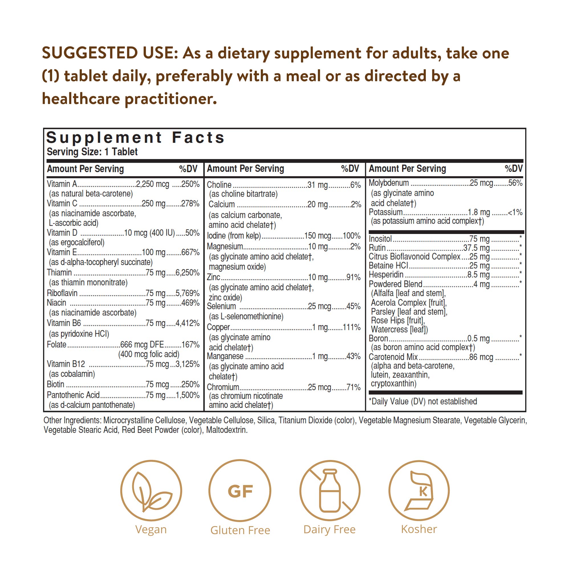 Solgar – Iron-Free Formula VM-75, 60 Tablets