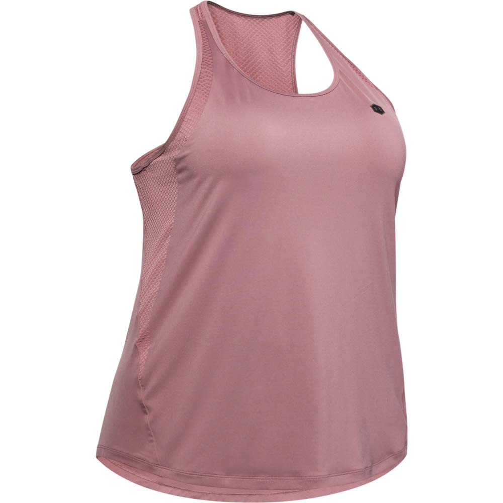 Under Armour Rush Sleeveless, Hushed Pink (662)/Black, 3X