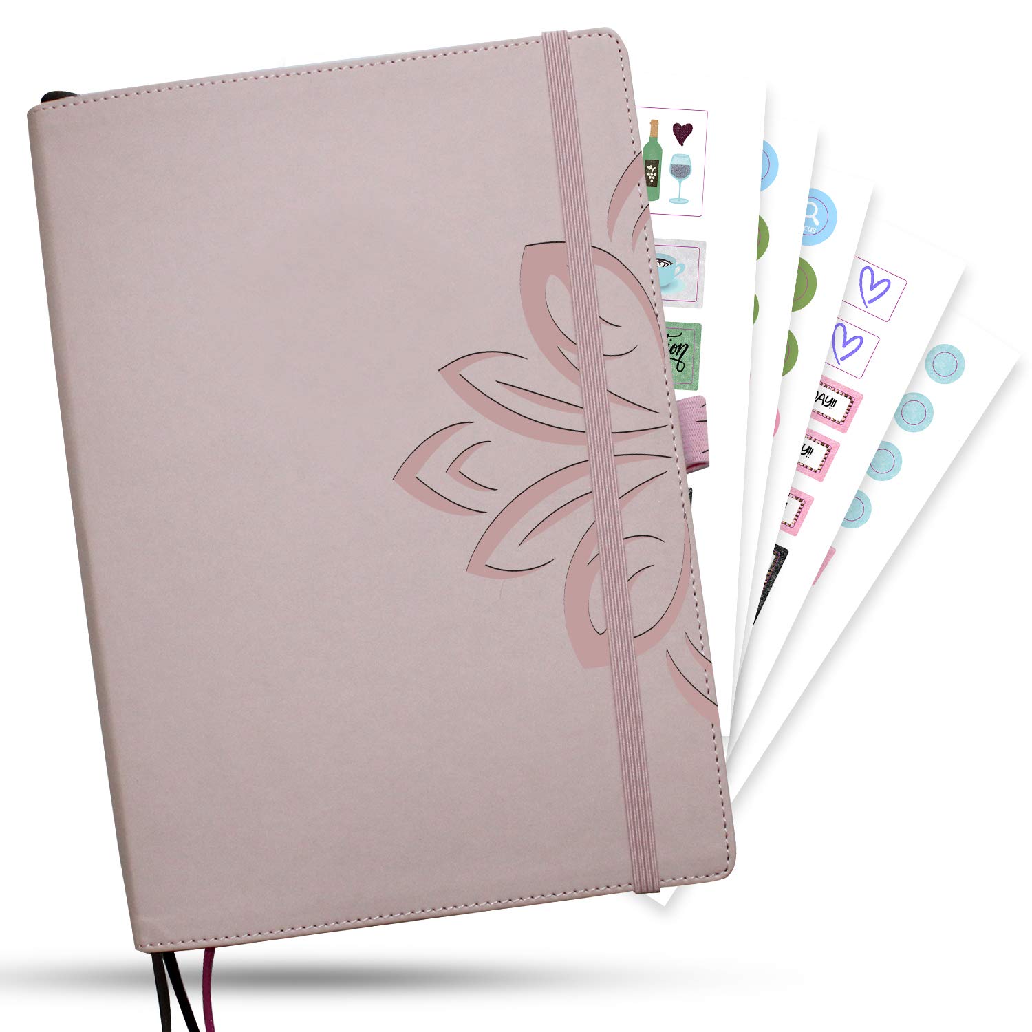Undated Daily Planner - The Seed Planner - Weekly, Monthly & Yearly Organizer-Productivity Journal with Hourly Agenda, To Do List & Goals 2024 Pink