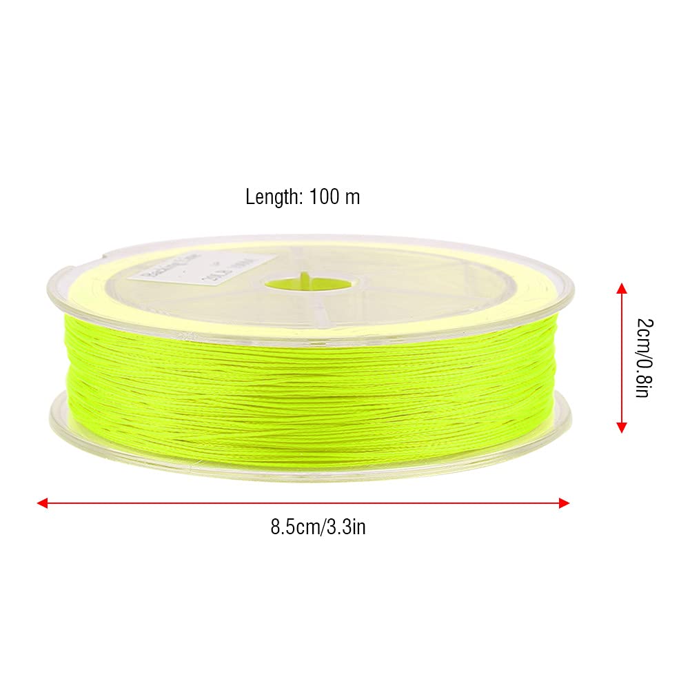 Yeuipea Fishing Line Add Line Cup, 100M Nylon Fly Fishing Line Add Line Cup Extension Spare Lines(Giallo)