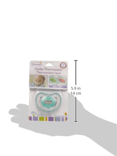 Summer Pacifier Thermometer, Teal/White