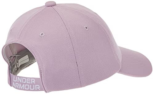 Under Armour Girls' Play Up Hat, Mauve Pink (698)/White, One Size Fits Most