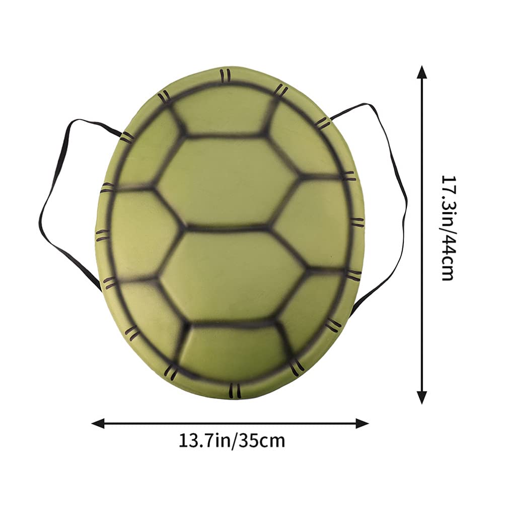 Toyvian 2pcs Halloween Costume Turtle Shell Kids Turtle Shell Backpack for Animal Cosplay Halloween Party Fancy Dress up Prop