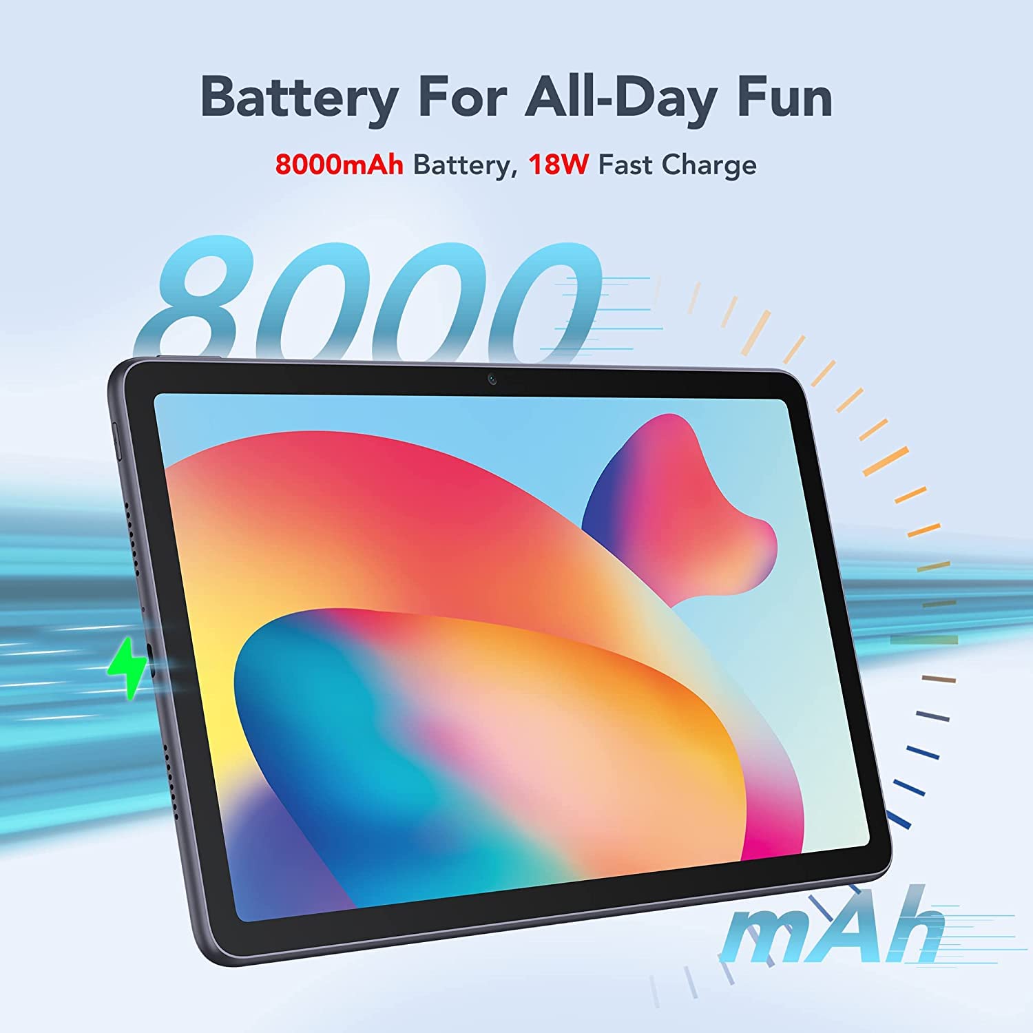 TCL 10.36 inch Android Tablet with case 6GB + 256GB 30XL 6GB + 64GB