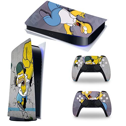 Troll Family Cartoon PS5 Standard Edition Console and Controller 5 Controller Skin Set - PlayStation 5 Vinyl