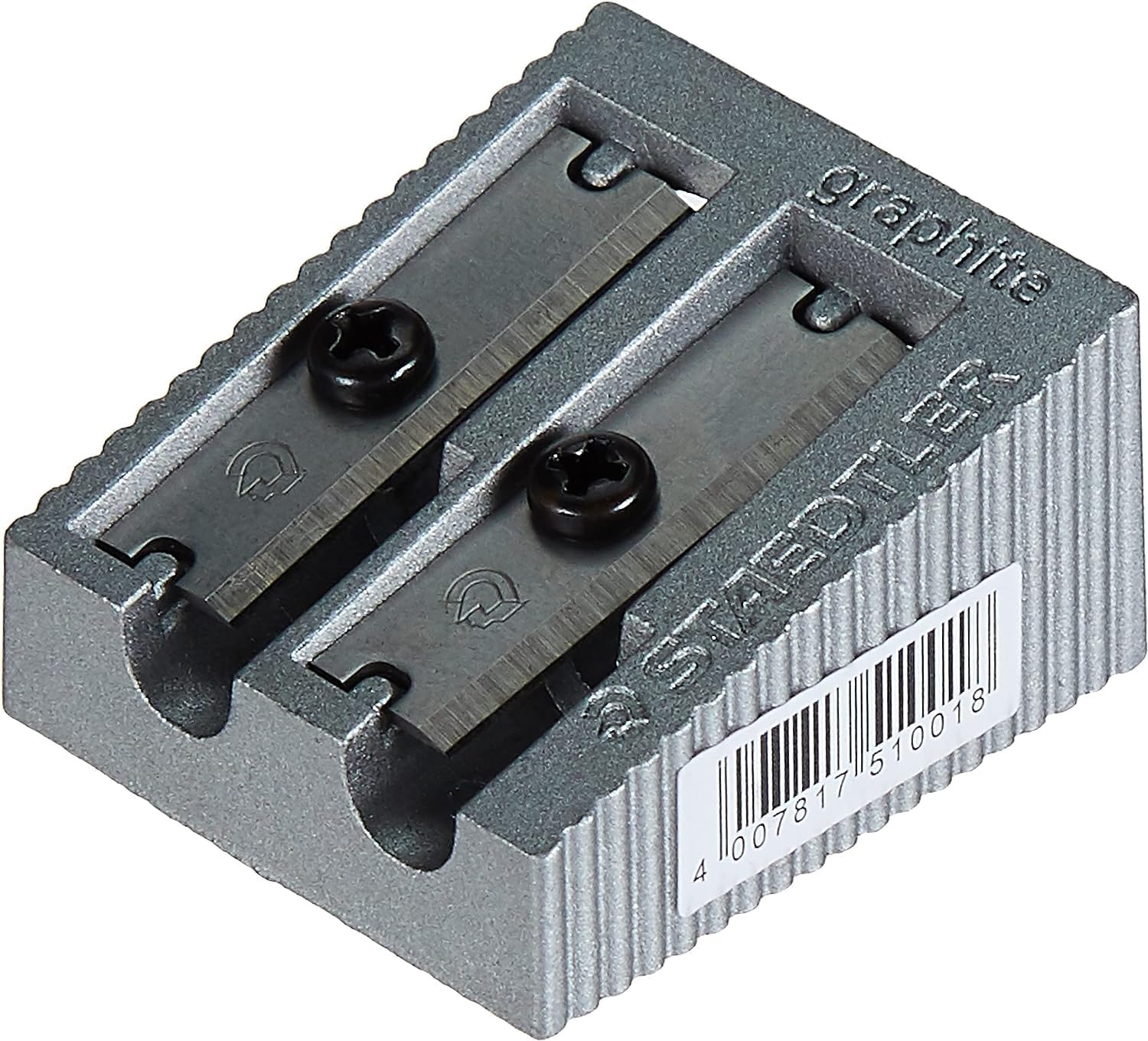 STAEDTLER 510 20 Metal Double-Hole Sharpener for Graphite and Coloured Pencils (Pack of 20)