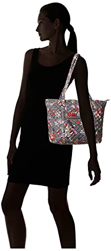 Vera Bradley Women's Cotton Small Vera Tote Bag, Hope Blooms - Recycled Cotton, One Size