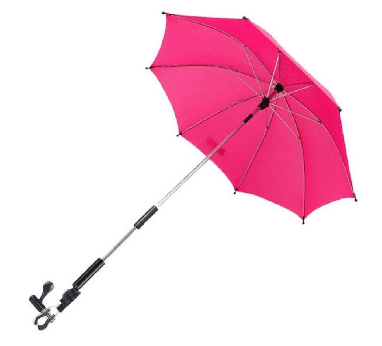 Silfrae Baby Stroller Umbrella UV Rays Umbrella Rainproof Parasol (Baby Stroller Umbrella Rose)