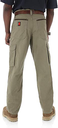 Wrangler Riggs Workwear mens Advanced Comfort Lightweight Ranger Work Utility Pants, Bark, 40W x 34L US