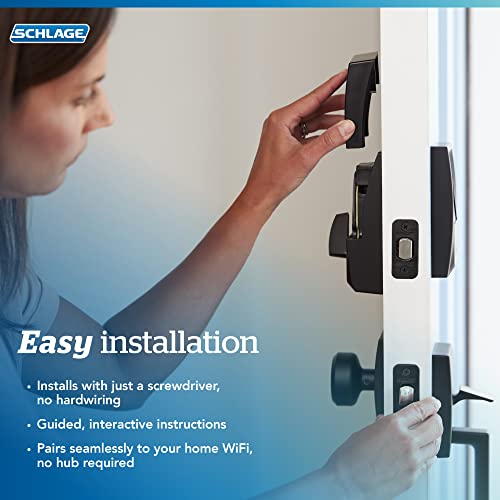 Schlage Encode Smart WiFi Deadbolt with Century Trim In Bright Chrome