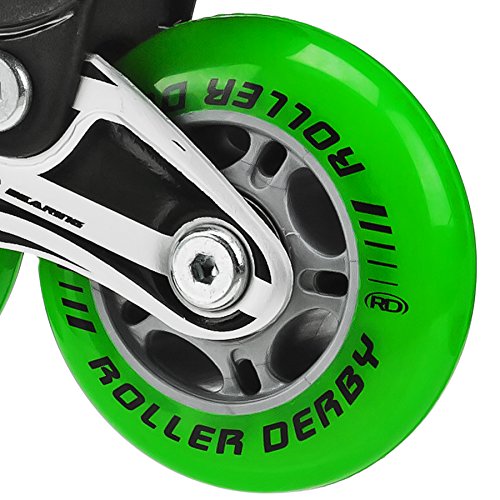 Roller Derby ION 7.2 Inline Skates with Aluminum frames and Adjustable Sizing for growing feet, Small (11-1)