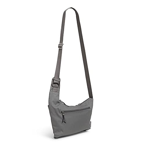 Vera Bradley Women's Cotton Crossbody Sling Purse, Galaxy Gray - Recycled Cotton, One Size