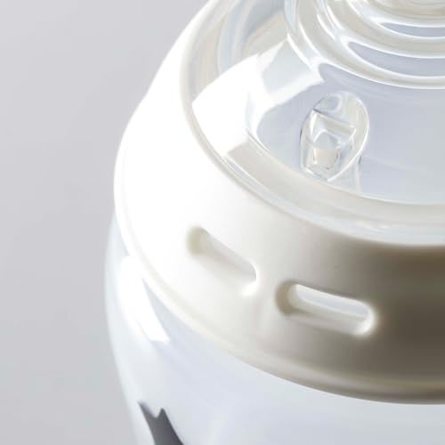 Tommee Tippee Natural Start Ready for Baby Bottle Set, 5oz and 9oz Anti-Colic Bottles, Slow and Medium Flow Nipples, 0-6 month pacifiers, Self-Sterilizing