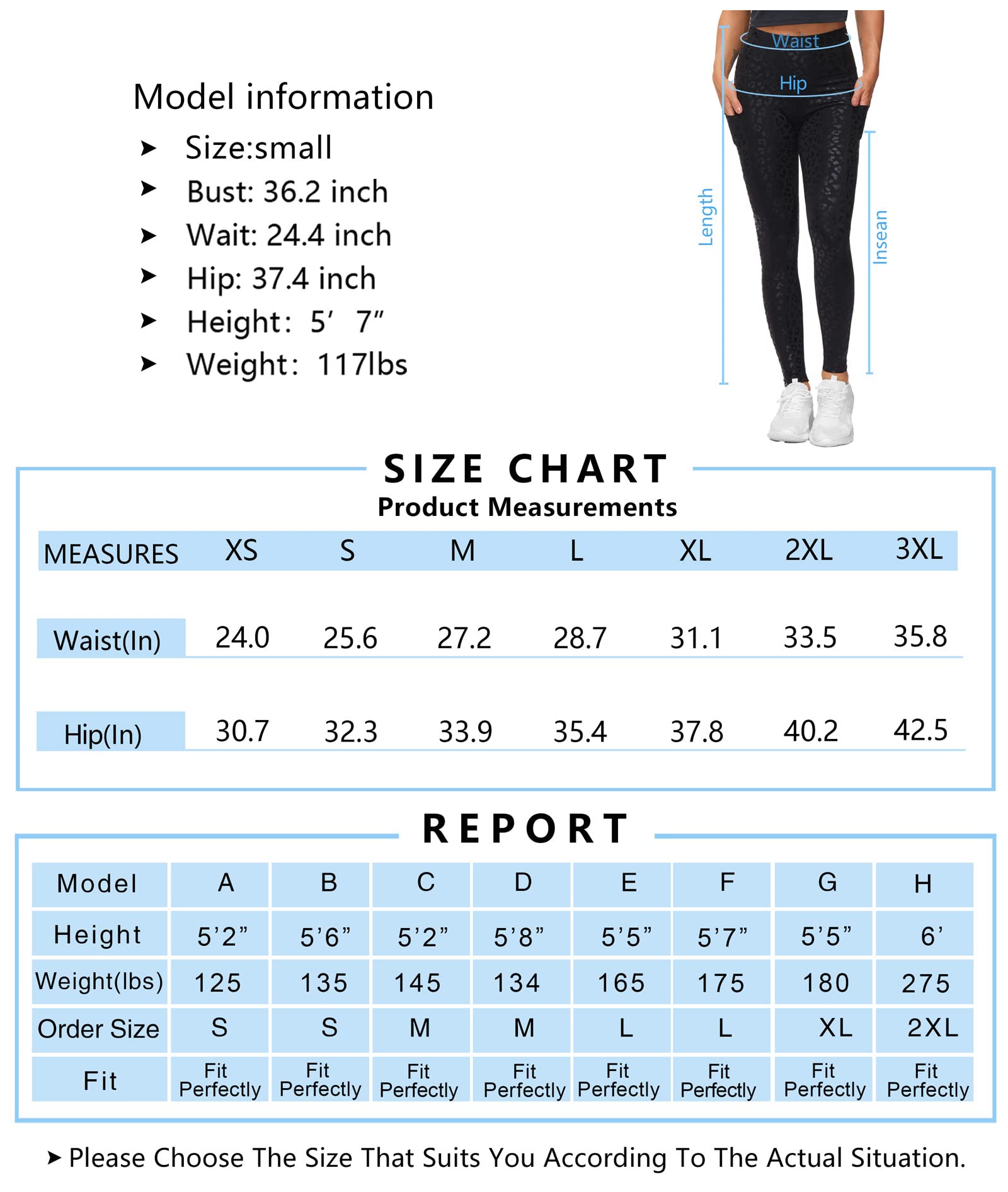 THE GYM PEOPLE Thick High Waist Yoga Pants with Pockets, Tummy Control Workout Running Yoga Leggings for Women (Medium, Black)