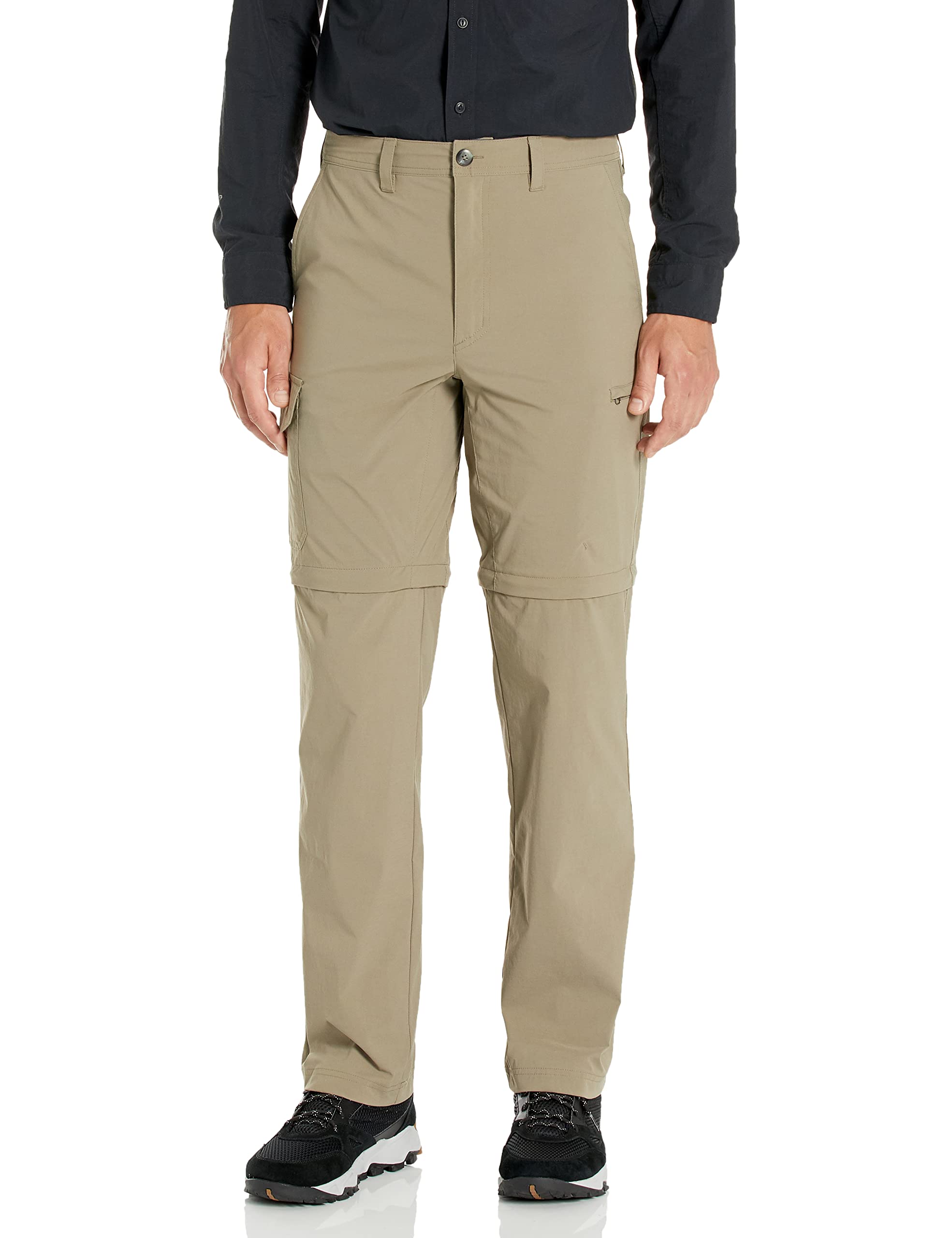Solstice Apparel Men's Stretch Convertible Pant, Bark, 32