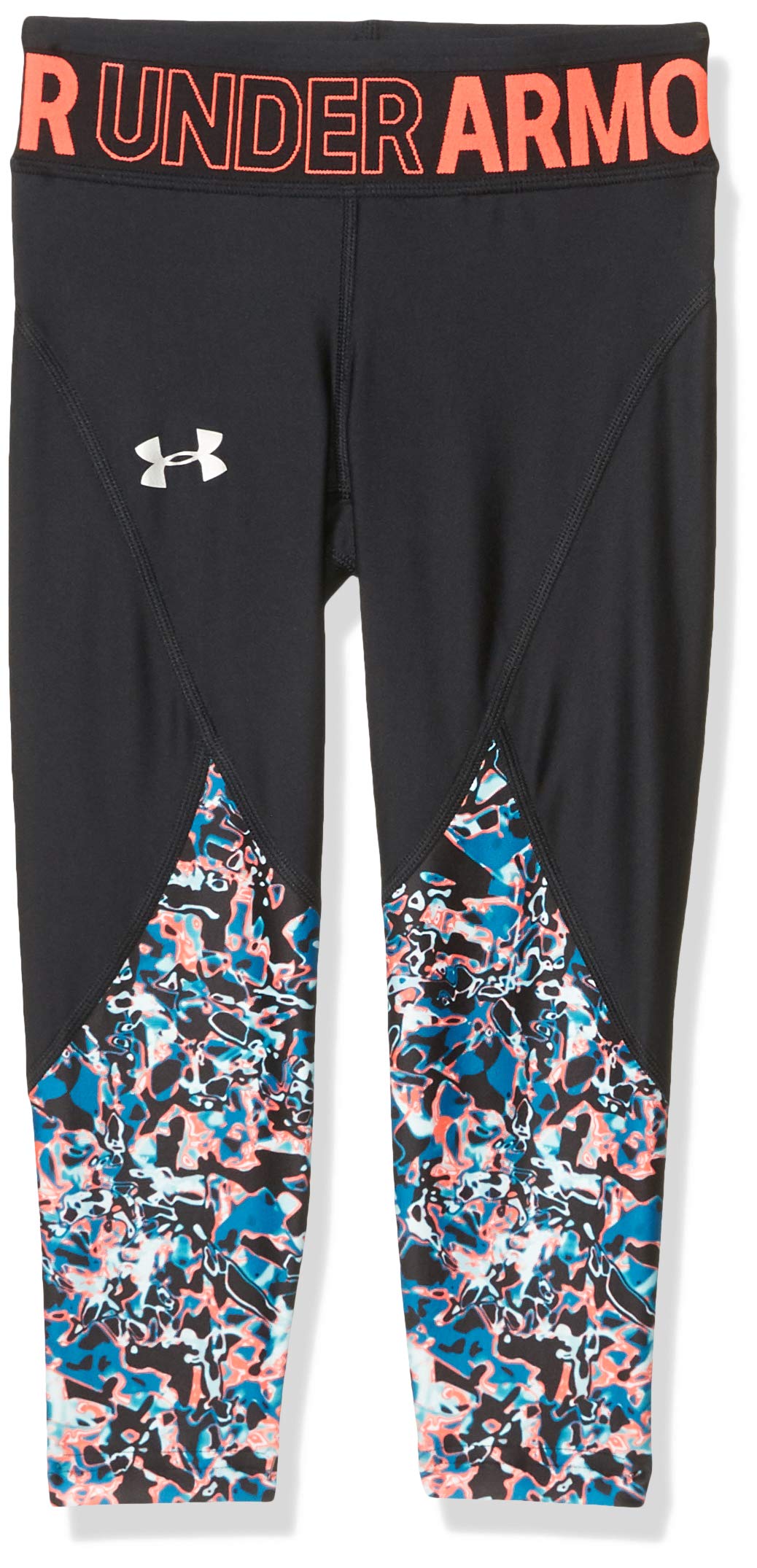 Under Armour HeatGear Armour Printed Crop YMD Black