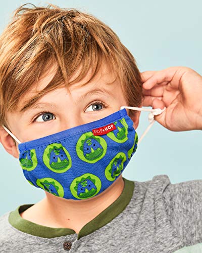 Skip Hop Zoo Kid's Face Mask, Dino, 3pk