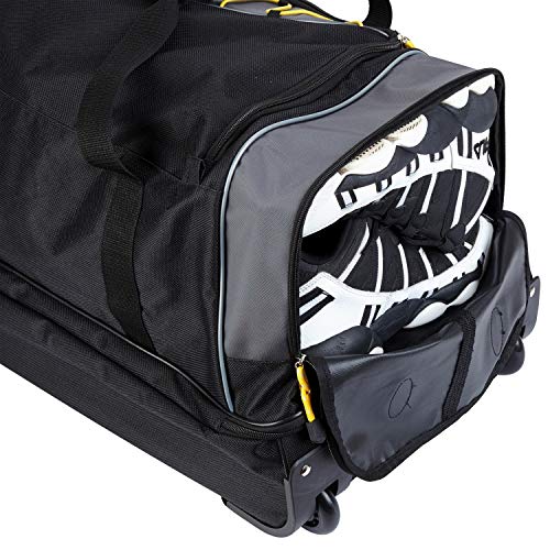 TPRC Sierra Madre II Upright Rolling Duffel Bag, Black/Gray, 30-Inch