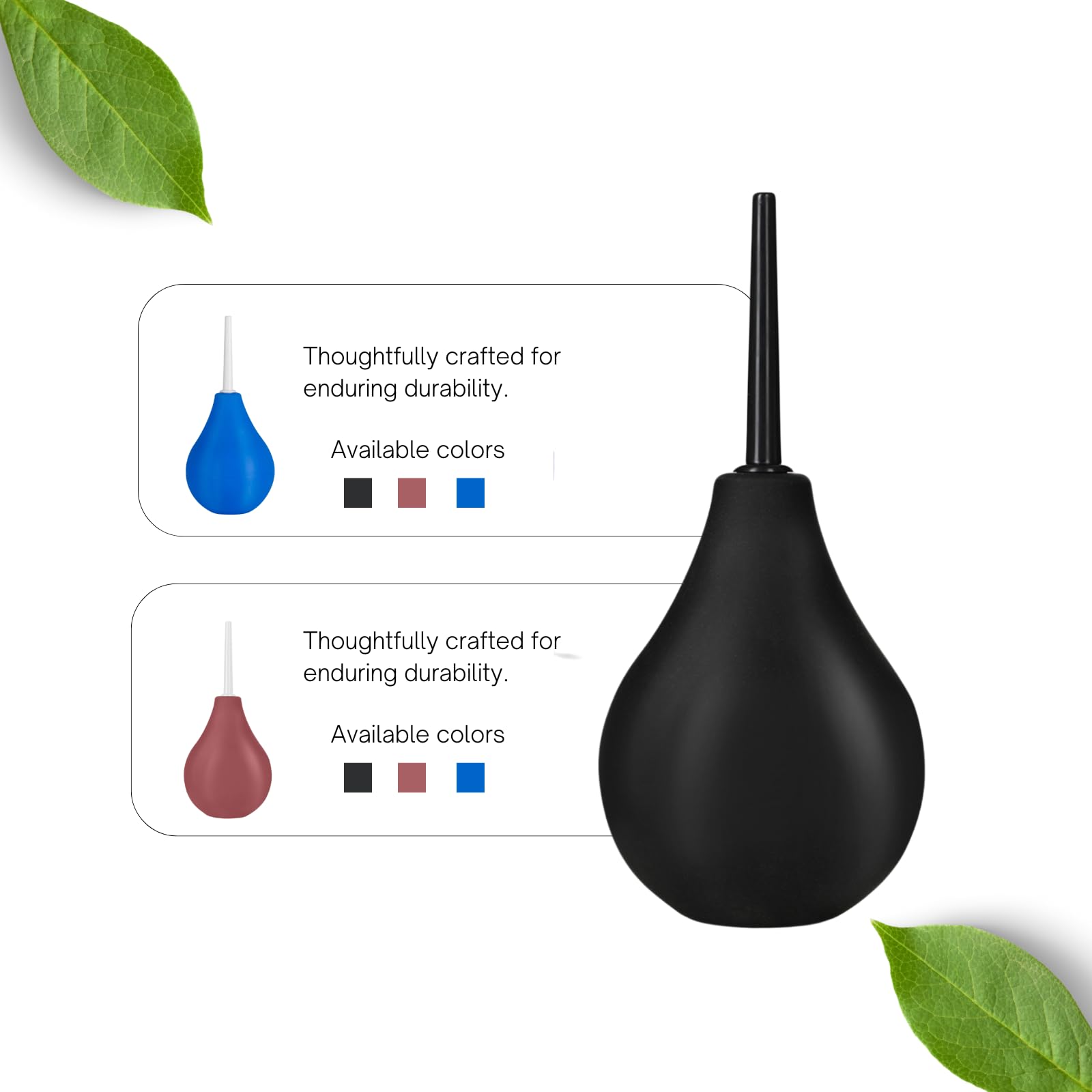 TEMONTIAN Enema Bulb Kit ,Anal Douche for Men Women Beginners,Enima Vaginal Cleaner kit for Men Women,Amal Douche Dottle,Douches for Men Women with 19.7in Hose+4 Replaceable Nozzles (BLACK)
