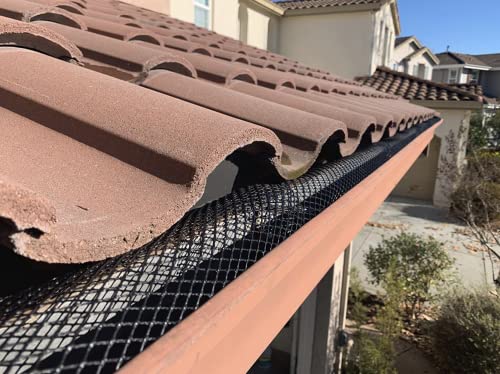 Rocky Mountain Goods 6β Gutter Guard Mesh - 20 Foot Leaf Guard Protects from Branches, Leaves, Debris - Easy Cut with Scissors to Custom Lengths - Easy Install - Does Not Rust