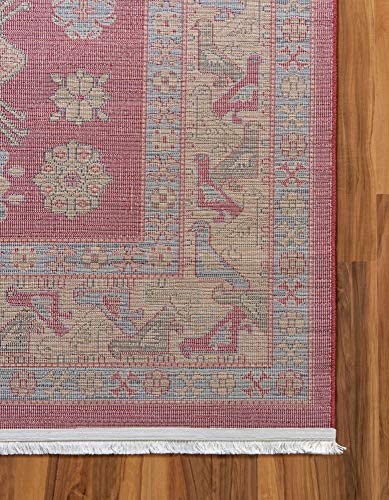 Unique Loom Sahand Collection Traditional Geometric Classic Red Runner Rug (2' 7 x 6' 7)