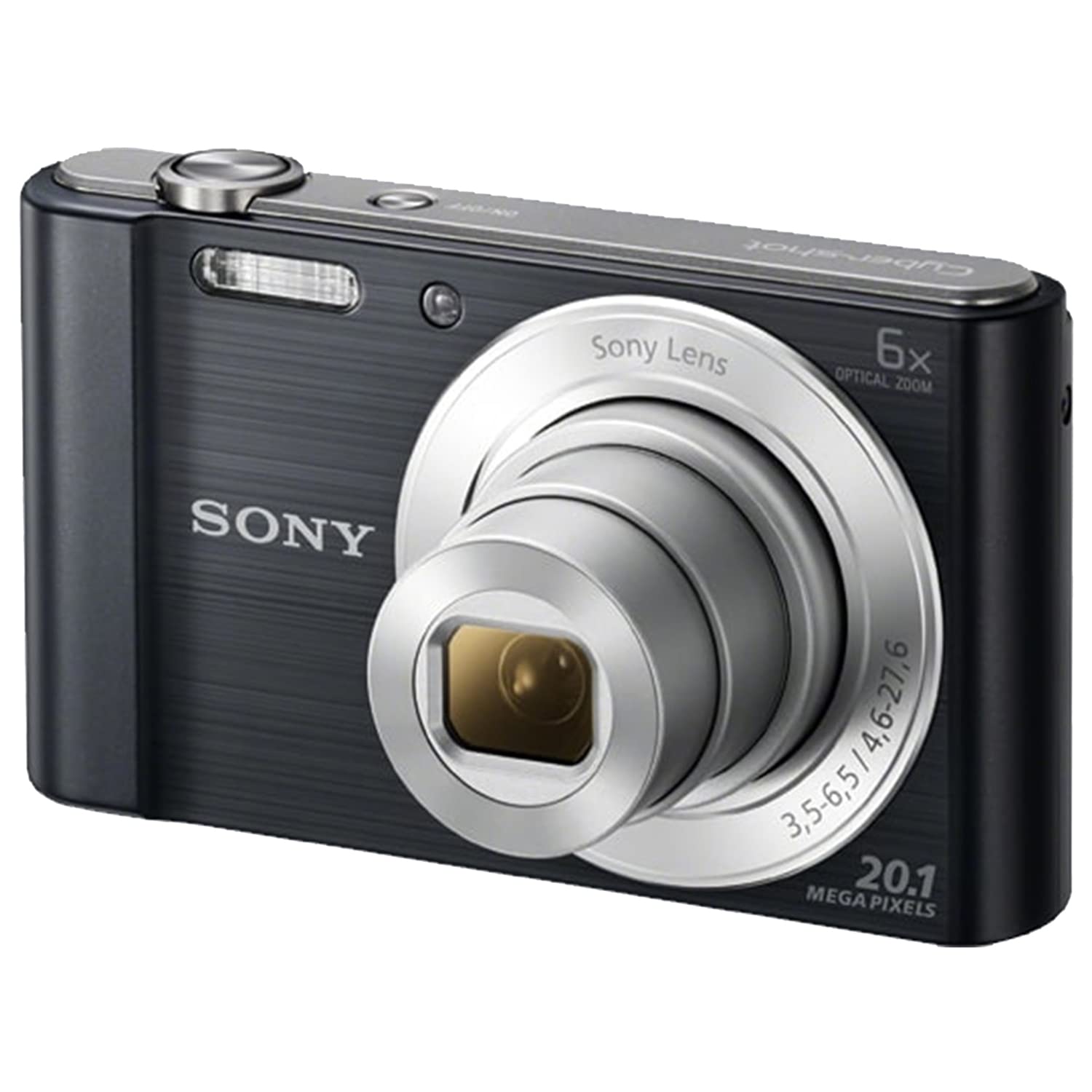 Sony Cyber-Shot DSC-W810 Digital Camera 20.1 MP CCD Sensor with Optical 6X Zoom Lens + SanDisk 32GB Memory Card + Tripod + ZeeTech Accessory Bundle (Black) (Renewed)