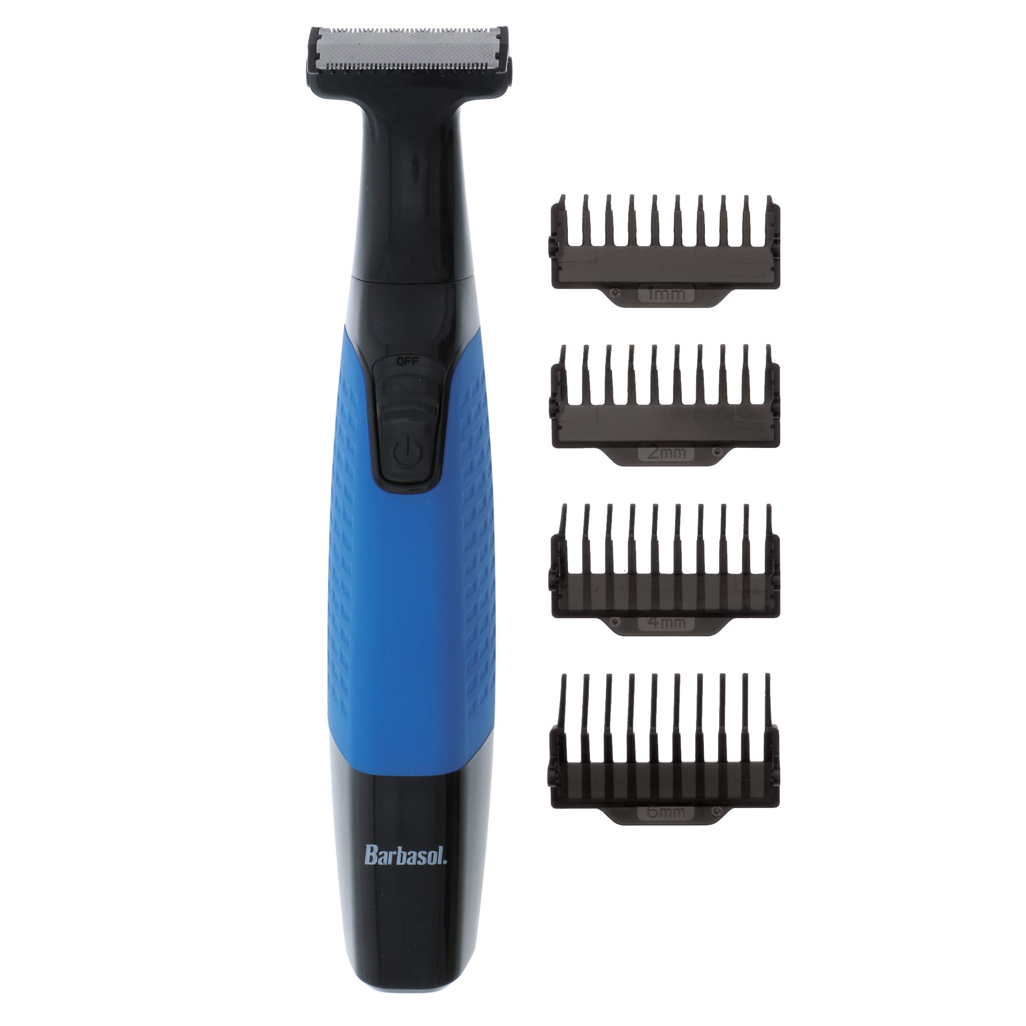 Xtreme Digital Lifestyle Accessories Barbasol Rechargeable Electric Wet and Dry Single Blade Shaver with Stainless Steel Blades and 4 Guide Combs