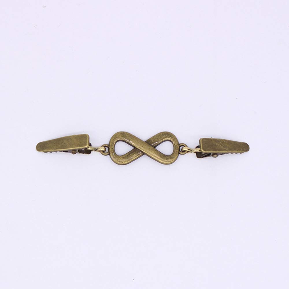 YAKEFJ Cardigan Sweater Collar Clips Antiqued Shawl Clip,Stylish Clothes Clip