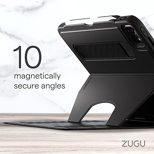 ZUGU Case for 2021/2022 iPad Pro 12.9 inch 5th / 6th Gen - Slim Protective Case - Apple Pencil Charging - Magnetic Stand & Sleep/Wake Cover (Fits Model #’s A2378, A2379, A2461, A2462) - Cognac Brown