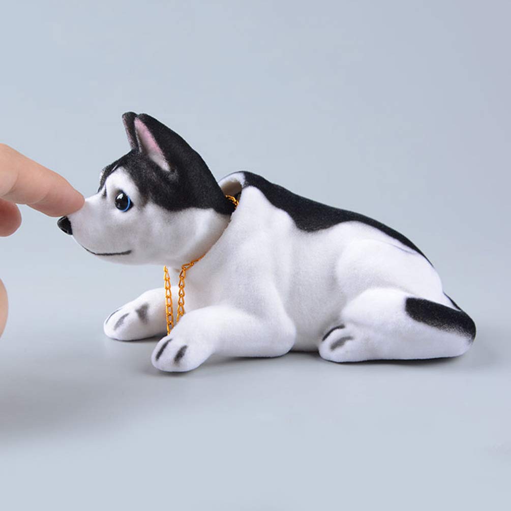 Wakauto Bobblehead Dolls Shaking Head Dog Desktop Ornament Gift for Home Shop Car Dashboard Decor
