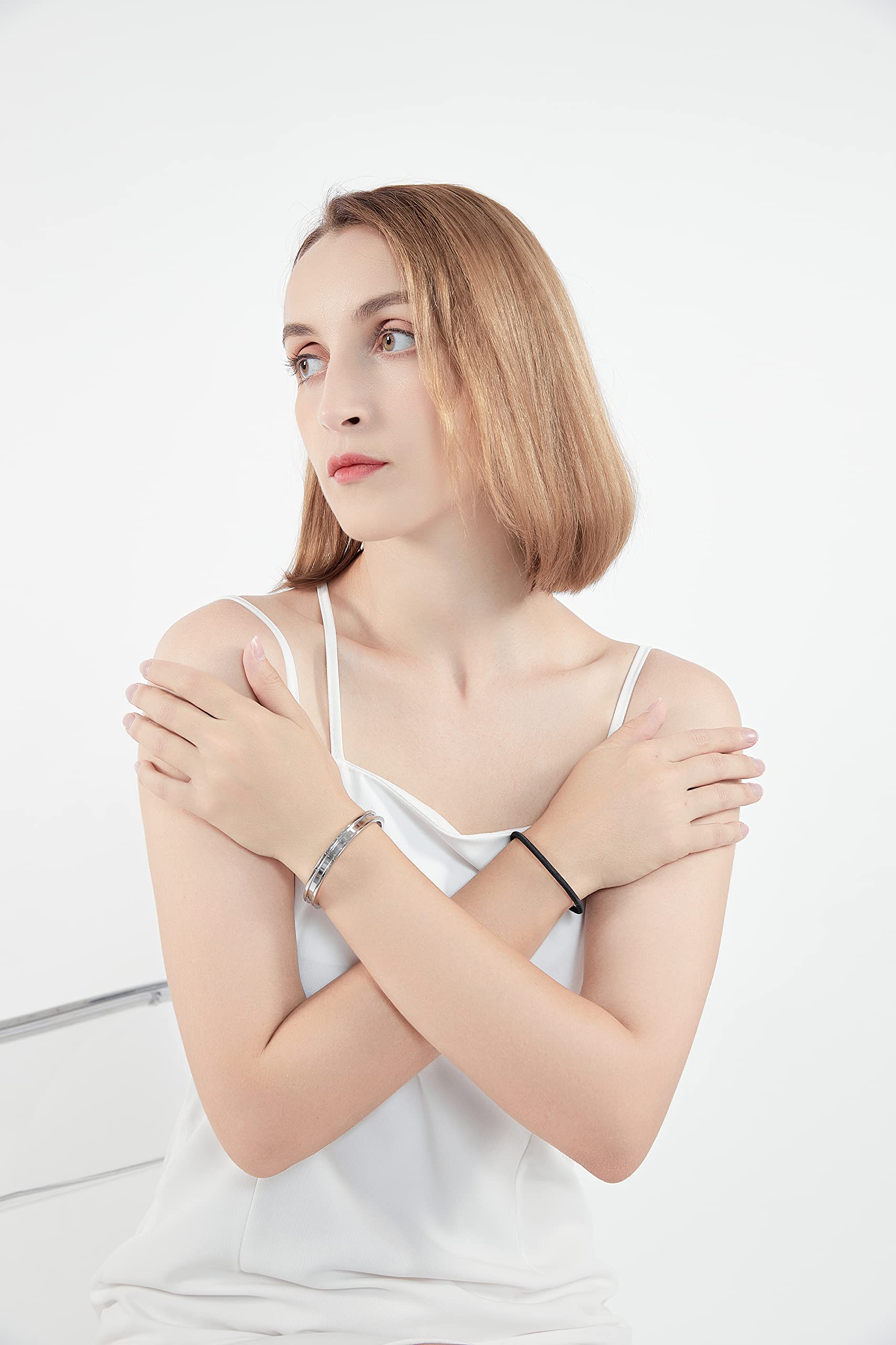 Zuo Bao Vampire Fans Gift Hair Tie Bracelet Sired To Dam*n Elastic Band Bangle for Vampire Lovers (HTB-Sired To Dam*n)