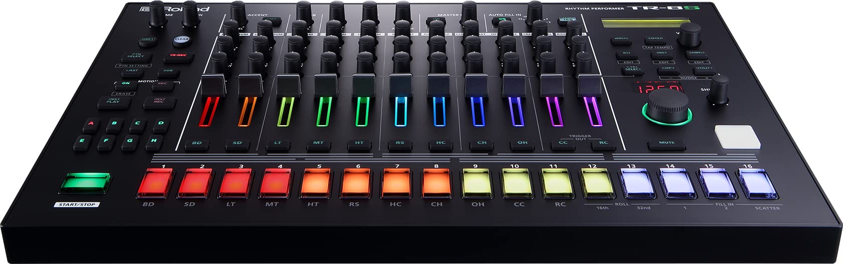 Roland TR-8S Aria Rhythm Machine Bundle with MIDI Cable and Austin Bazaar Polishing Cloth