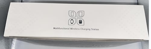 Wireless Charging Station for Apple, Wired Charger for iPad Charging Station, 4 in 1 Wireless Charging Stand Multiple Devices for iPhone 15 Pro Max 14 13 12, iWatch 8 7 6 5 4 3 2 Se, Airpods 3 2 Pro