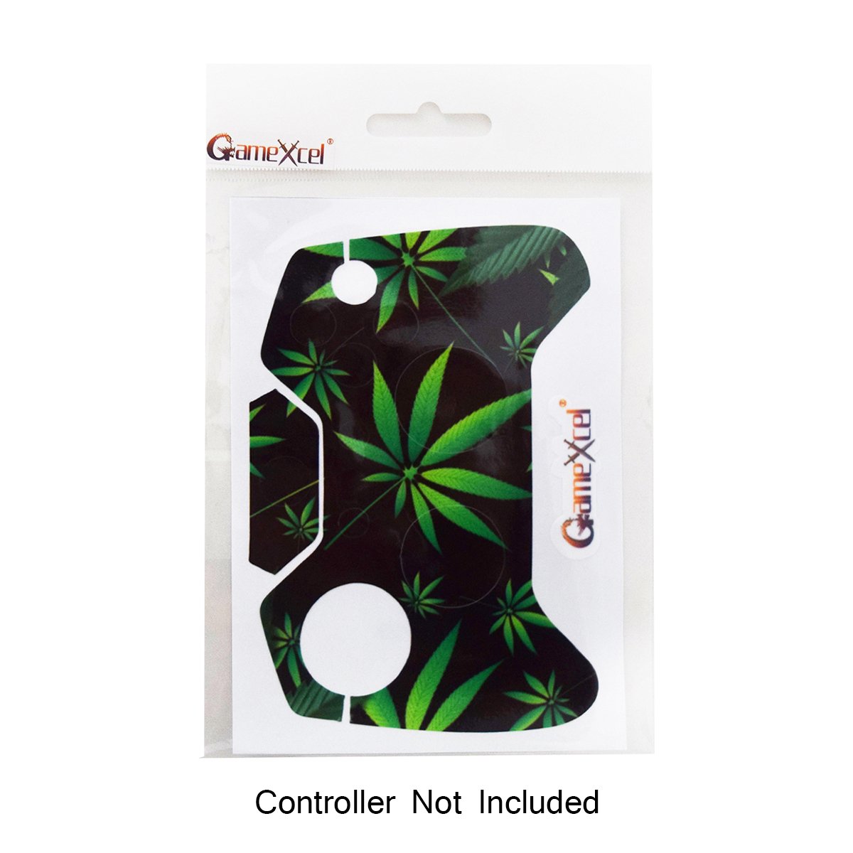 Skins Stickers for Xbox One Games Controller - Custom Orginal Xbox 1 Remote Controller Wired Wireless Protective Vinyl Decals Covers - Leather Texture Protector Accessories - Weeds Black