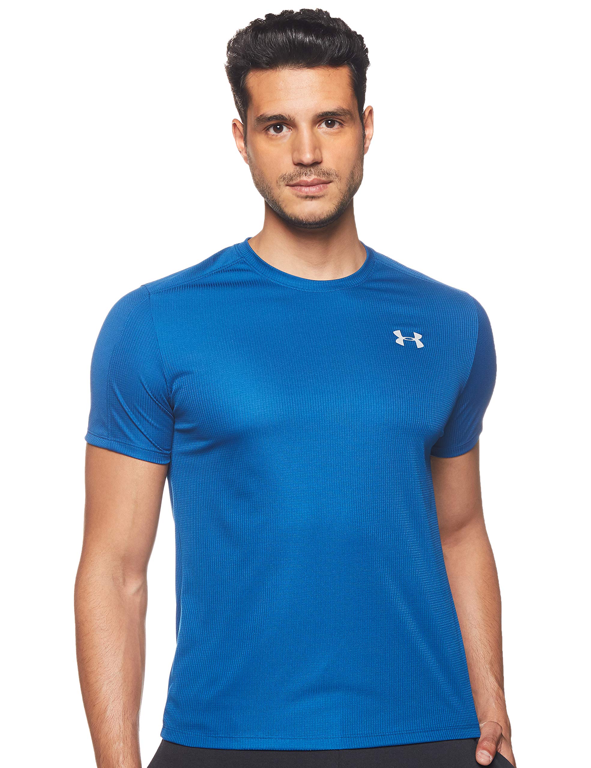 Under Armour Speed Stride Short Sleeve, Graphite Blue (581)/Reflective, Large