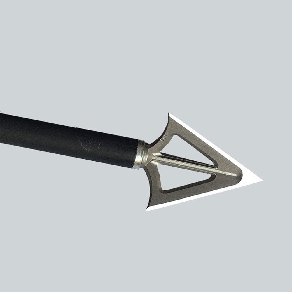 ZAXVOK Archery Broadheads 125 Grain Fixed Blades Stainless Steel Hunting Broadheads for Crossbow Recurve Bow and Compound Bow (X1-125Grain)