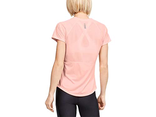 Under Armour Speed Stride Short Sleeve Running T-shirt, Peach Frost (845)/Reflective, Medium