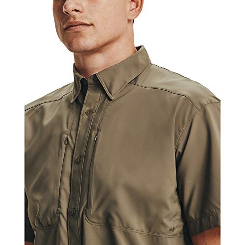 Under Armour Tide Chaser 2.0 Fish Short Sleeve T-shirt, Bayou (251)/Khaki Base, Small