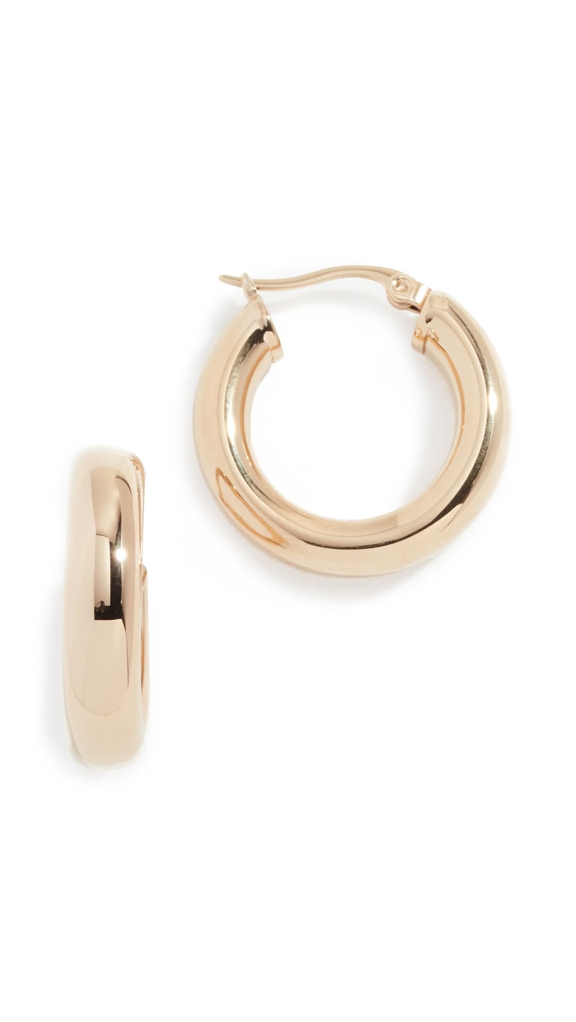 yellow-gold-plated-brass SHASHI Women's Dominique Hoop Earrings, Gold, One Size