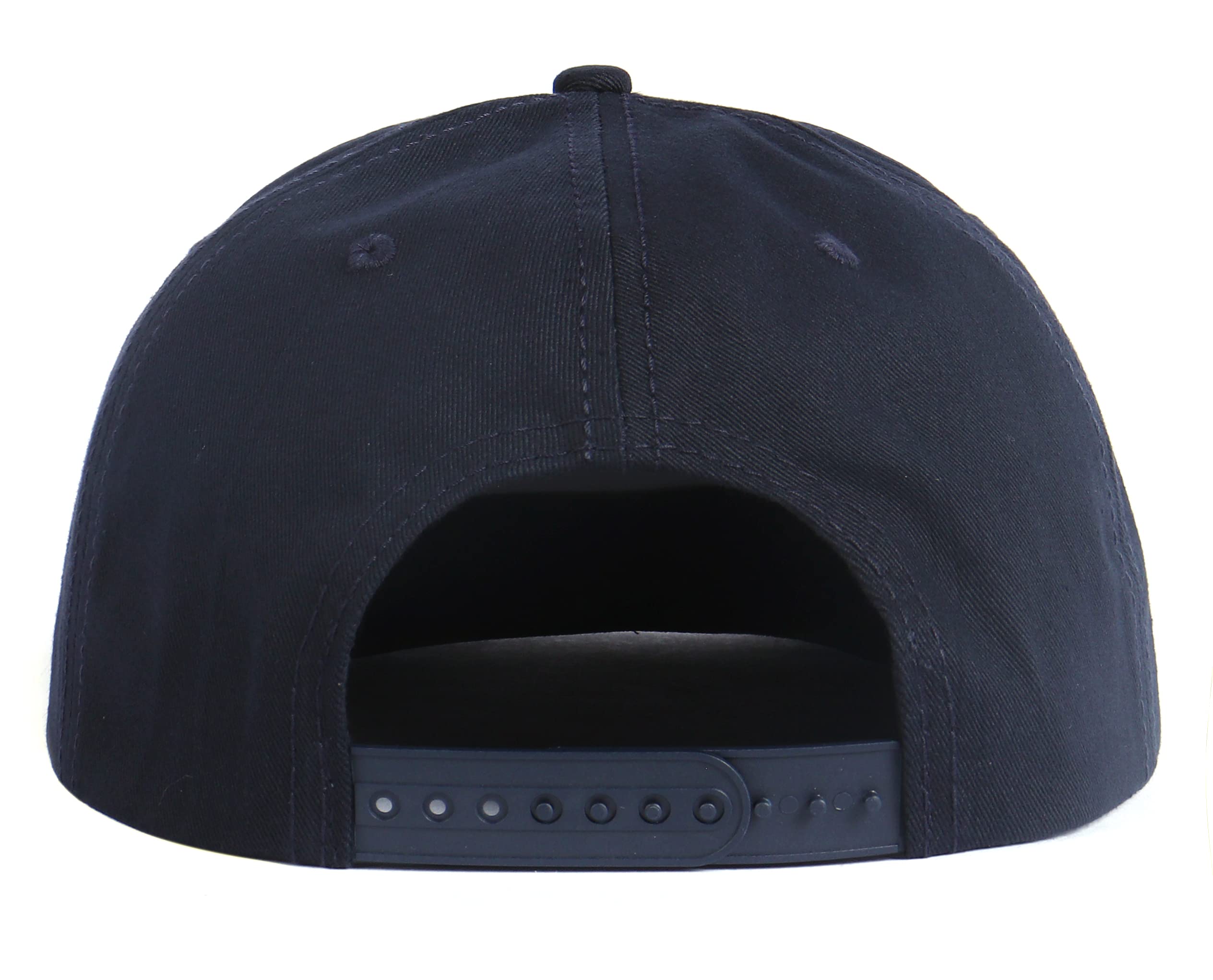 Zylioo XXL Cotton Flatbill Baseball Cap,Oversize High Crown Blank Snapback,High Profile Plain Dad Hat for Big Heads Gray