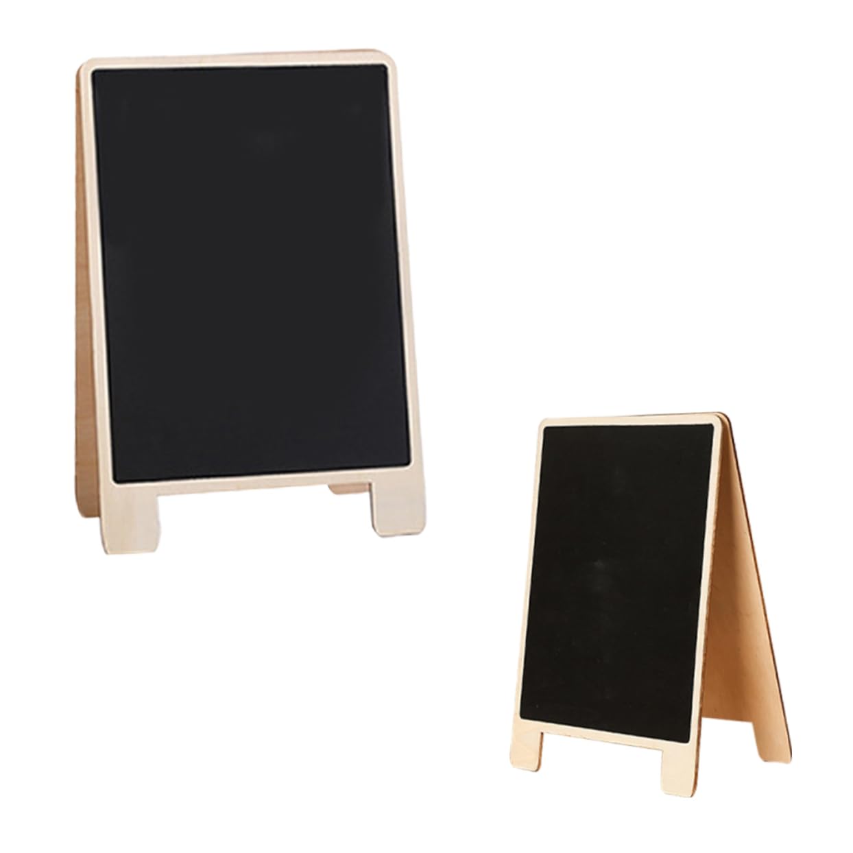 STOBOK 2pcs Painting Small Blackboard Mini Blackboard Signs Mini Chalkboard Signs for Food Small Chalkboard Labels Wedding Chalk Signs Wedding Sign Office Cypress Note Board Dual Purpose