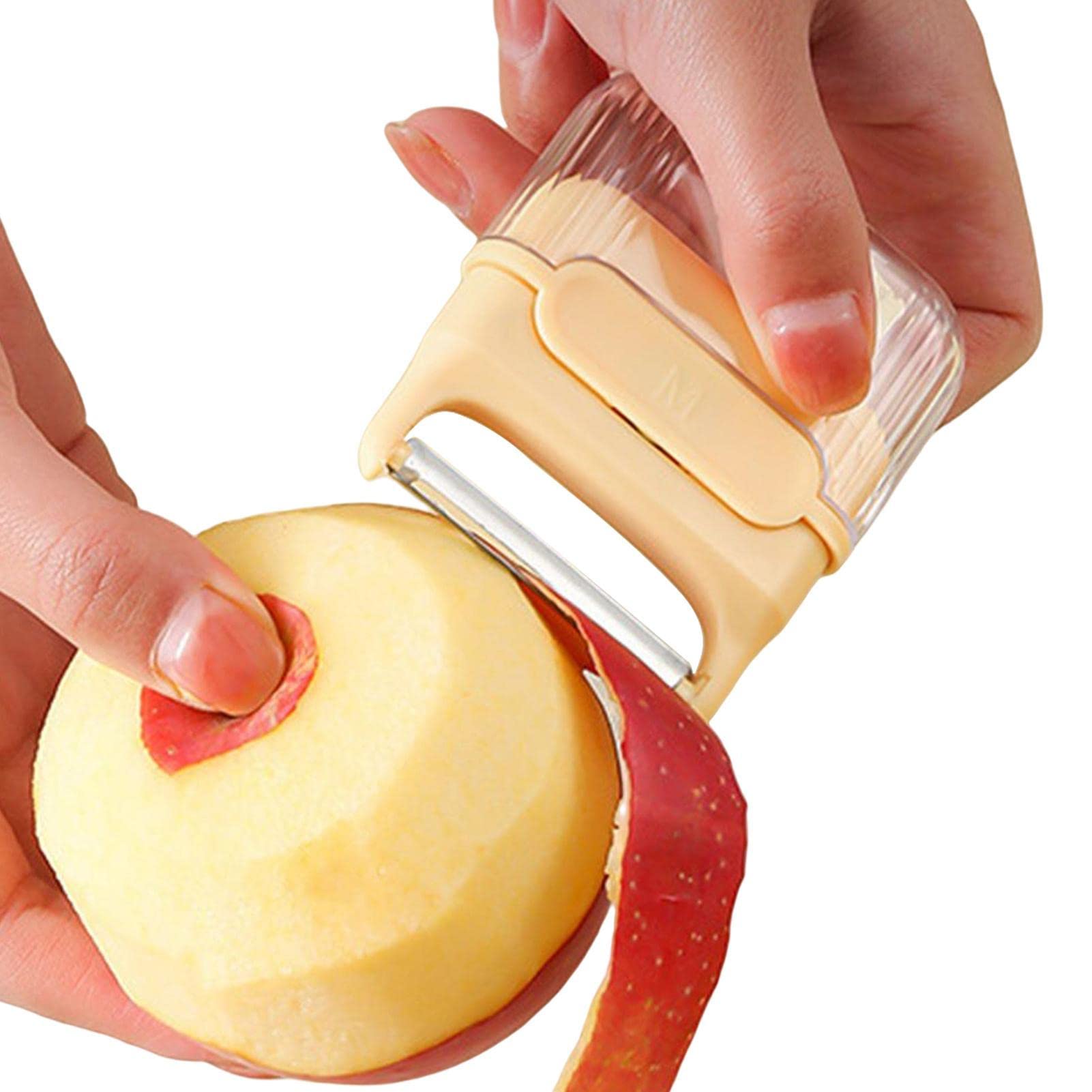 Vegetable Peeler, Vegetable Chopper, Manual Magnetic Peeler for Vegetable, Kitchen Multifunctional Vegetable Cutter, Kitchen Gadget for Peeling Zucchini, Carrots, Potatoes, Tomatoes, Peaches, Plums