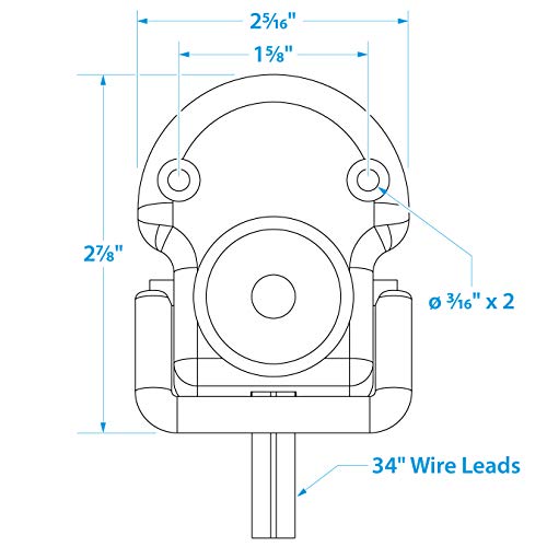 Seachoice Foot Control Switch for Manually Operated Trolling Motors, Rated Up to 50 Amps DC