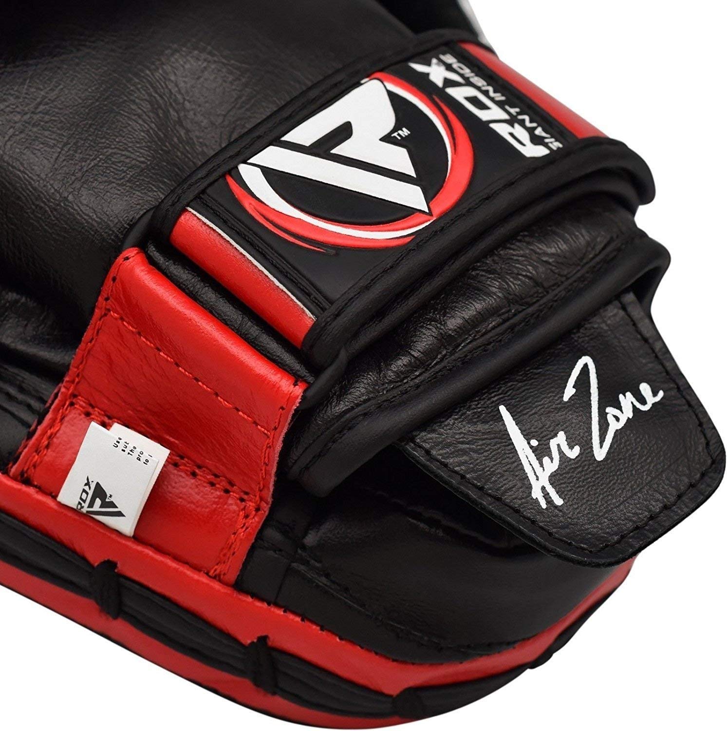 RDX Smartie Pads MMA Boxing Punch Target Focus Training Punching Mitts Hook & Jab Thai Strike Kick Shield, Standard, Red/Black