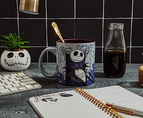 Silver Buffalo Disney Nightmare Before Christmas Jack Skellington Ceramic Mug, 20 Ounces